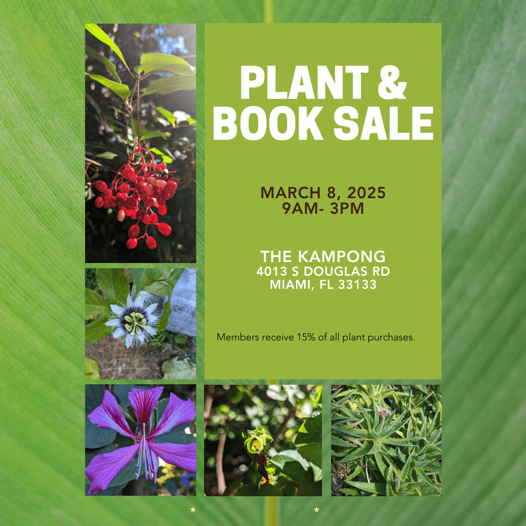 Plant & Book Sale at The Kampong - National Tropical Botanical Garden